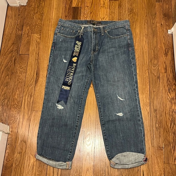 PINK Victoria's Secret | Jeans | Victorias Secret Pink Boyfriend Denim ...